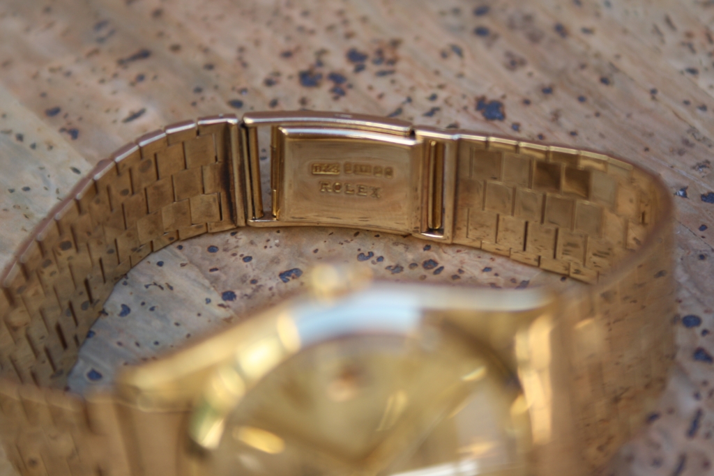 Rolex ref 1500 'Brick Style' bracelet in Yellow Gold - VINTAGE TIMES ...
