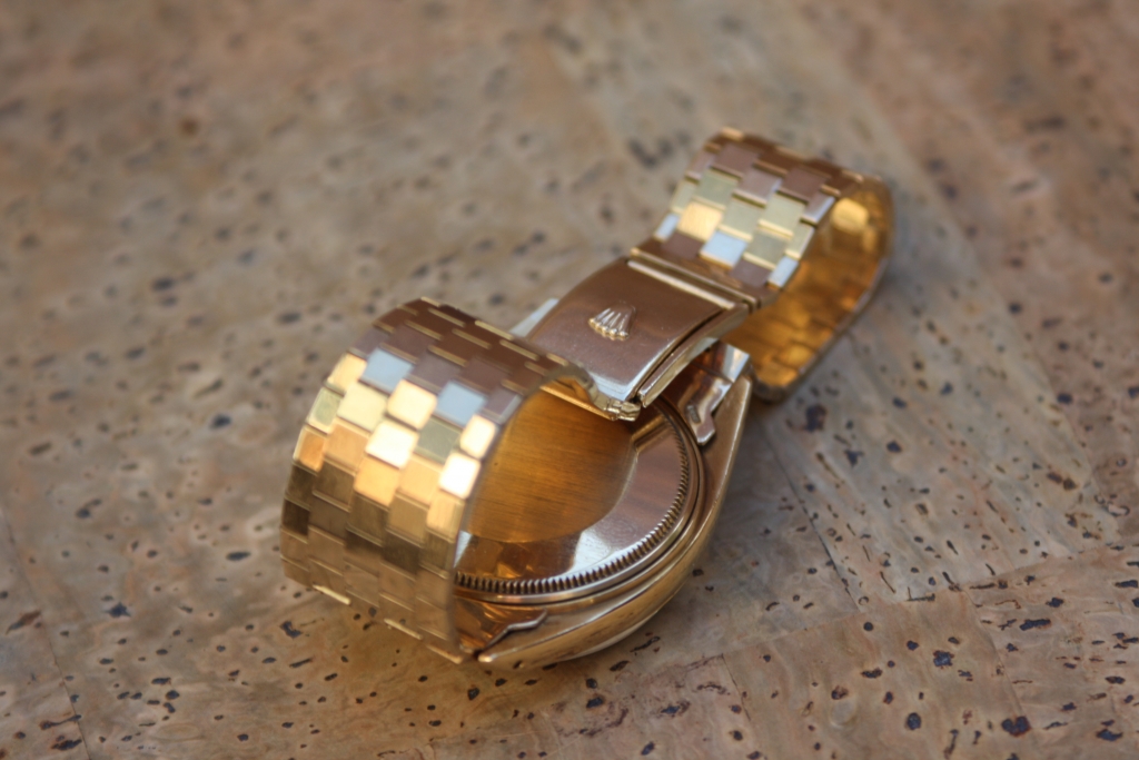 Rolex ref 1500 'Brick Style' bracelet in Yellow Gold - VINTAGE TIMES ...