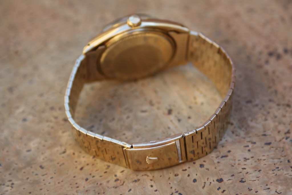 Rolex ref 1500 'Brick Style' bracelet in Yellow Gold - VINTAGE TIMES ...