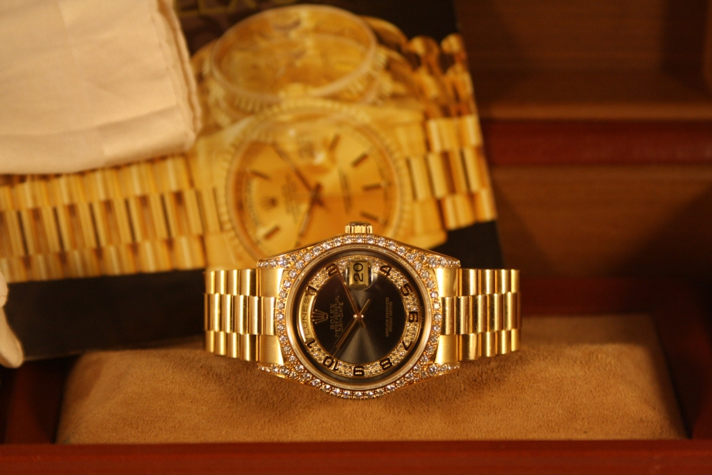 Rolex day-date 18388 factory diamonds L serial circa 1989