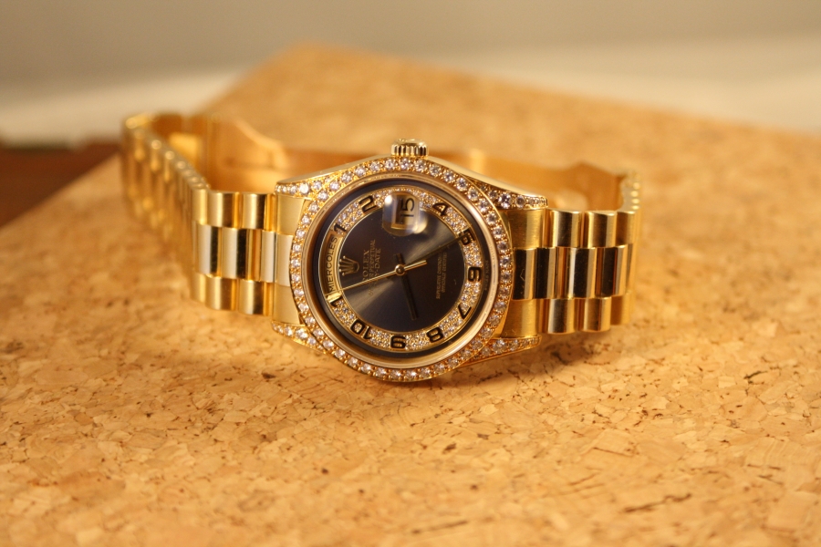 Rolex day-date 18388 factory diamonds L serial circa 1989