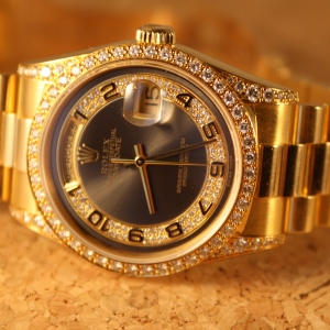 Rolex day-date 18388 factory diamonds L serial circa 1989