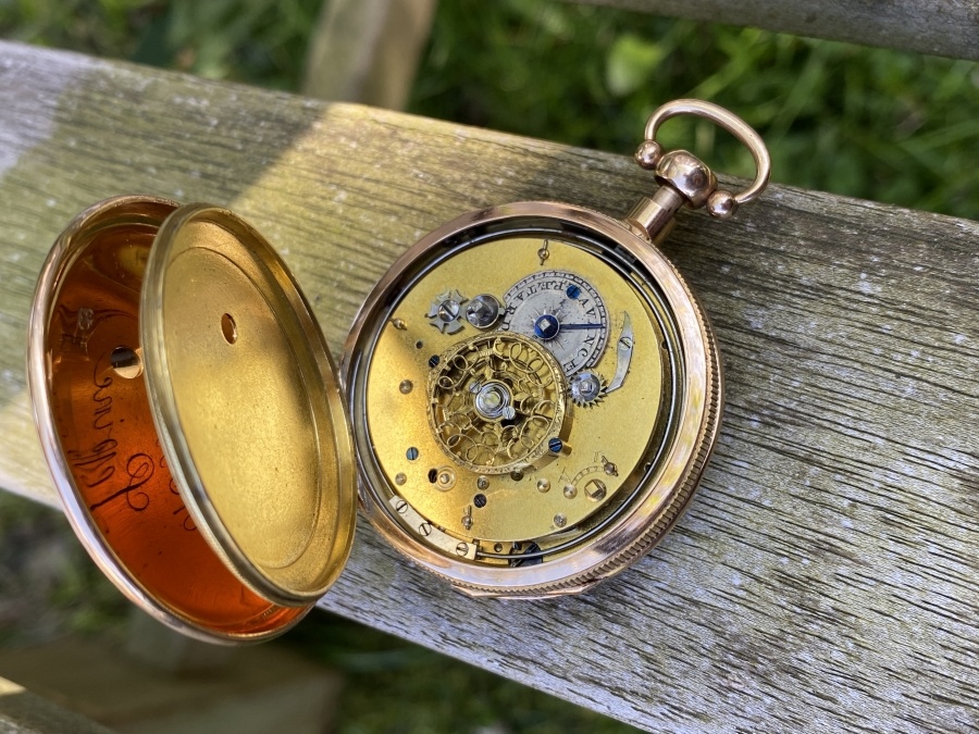 Pocket watch with Quarter Repeater Movement - VINTAGE TIMES AMSTERDAM