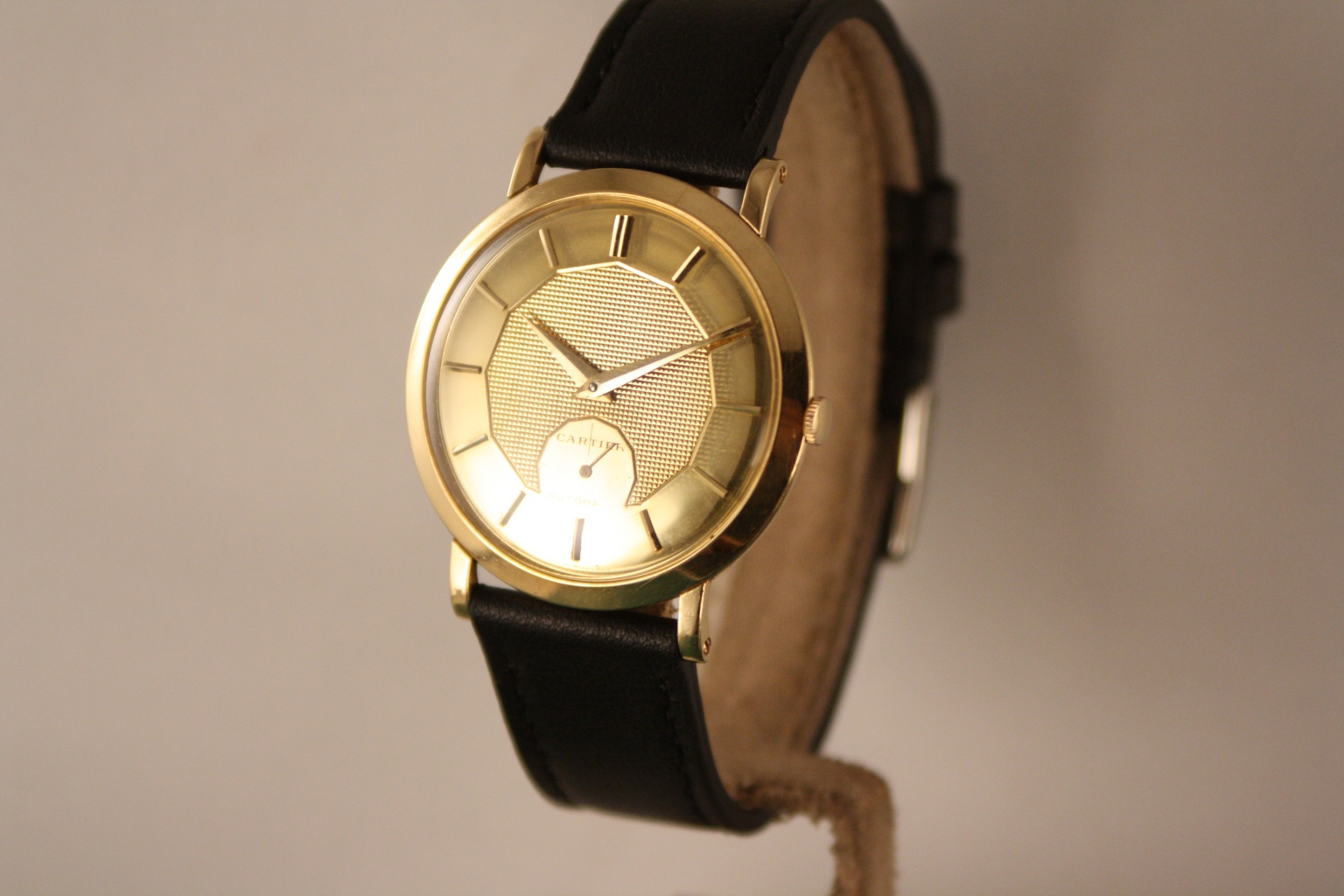 Cartier signed and retailed Movado gold wristwatch - VINTAGE TIMES ...