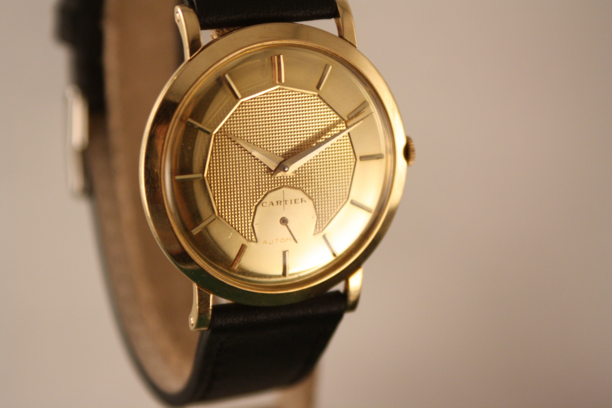 Cartier signed and retailed Movado gold wristwatch - VINTAGE TIMES ...