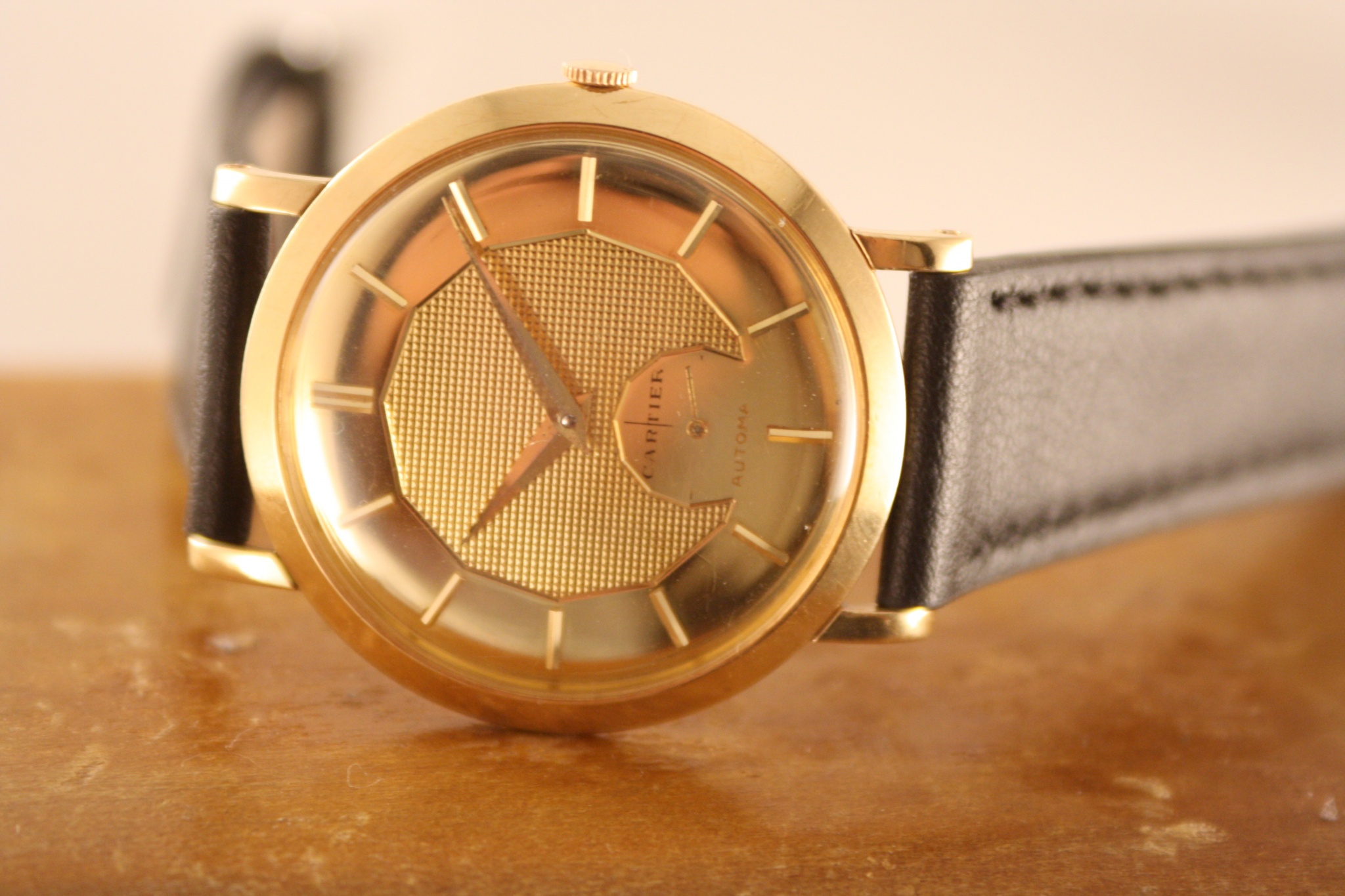 Cartier signed and retailed Movado gold wristwatch - VINTAGE TIMES ...