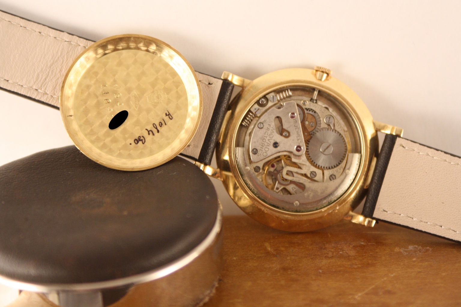 Cartier signed and retailed Movado gold wristwatch - VINTAGE TIMES ...