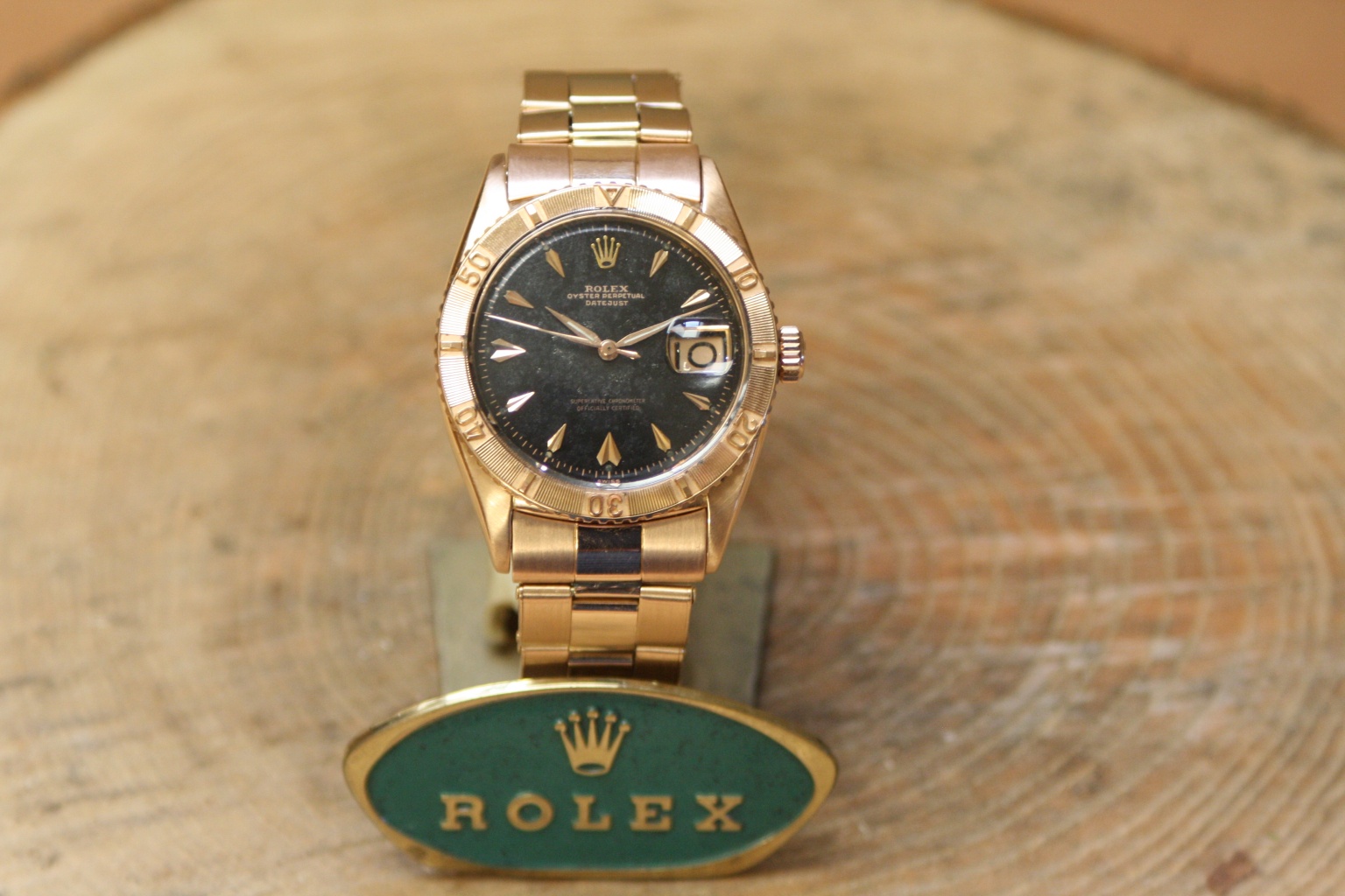 Rolex 6609 Rose Gold Turn o Graph Thunderbird circa 1956 - VINTAGE ...