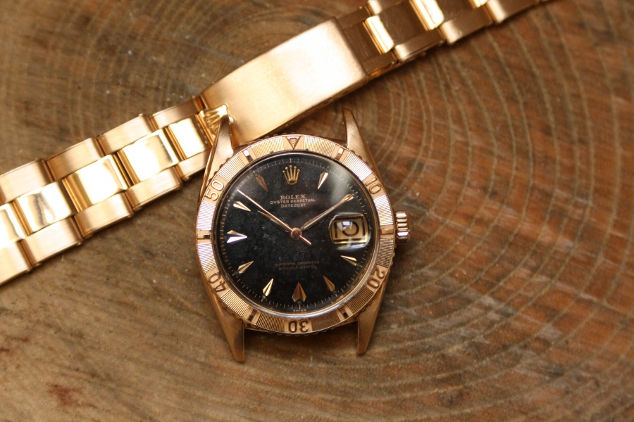 Rolex 6609 Rose Gold Turn o Graph Thunderbird circa 1956 - VINTAGE ...