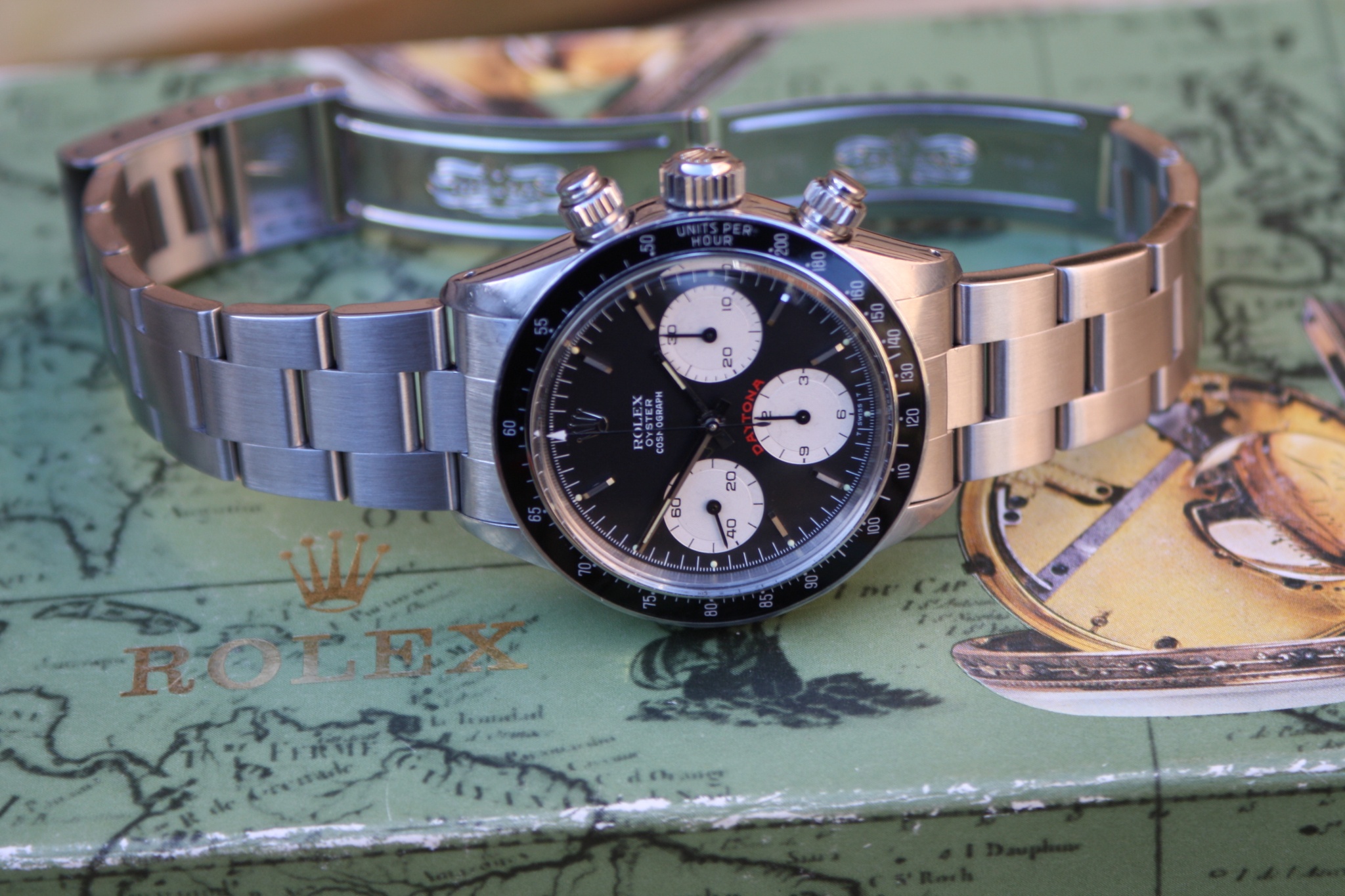Rolex 6263 Big Red Daytona black dial from 1984 in perfect condition ...