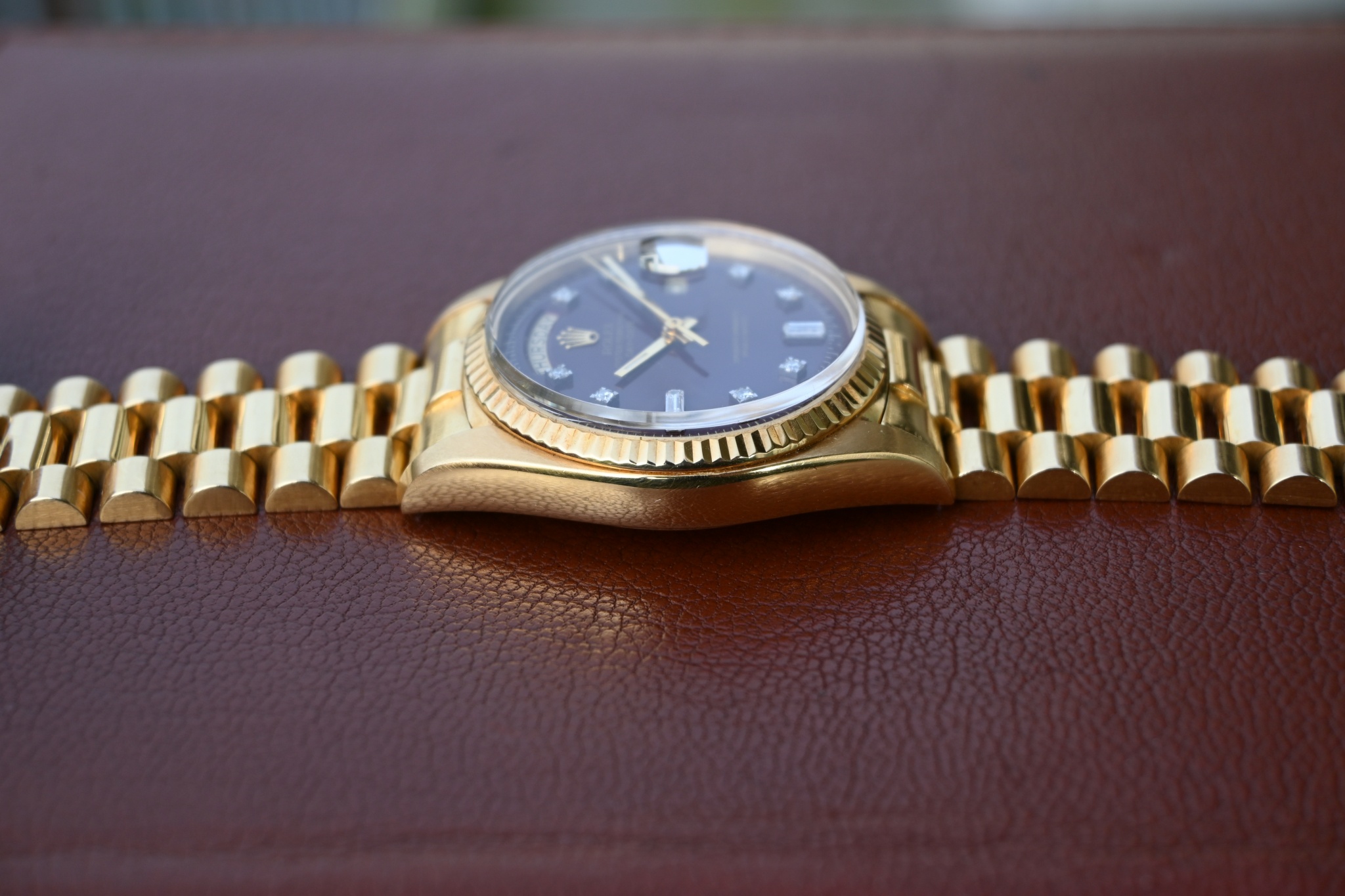 Rolex Stella Dial 'Oxblood Red' Diamonds ref 1803 from the 1970's ...
